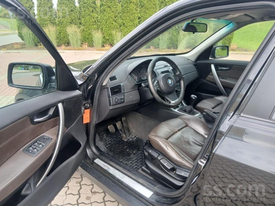 Черный БМВ Х3 2006 в Гулбене, объемом двигателя 2.00 л и пробегом 428 тыс. км за 4695 €, фото 8 на AUTOMOTO.COM.LV