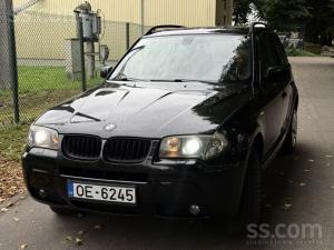 Melns BMW X3 2006 Rīga, ar dzinēja tilpumu 3.00 L un nobraukumu 273 tūkst. km par 5300 €, foto  vietnē AUTOMOTO.COM.LV