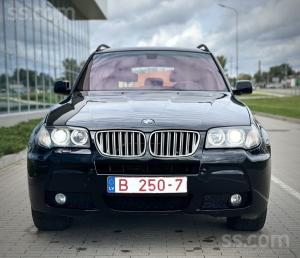 Melns BMW X3 2006 Rēzekne, ar dzinēja tilpumu 3.00 L un nobraukumu 259 tūkst. km par 6490 €, foto  vietnē AUTOMOTO.COM.LV