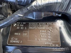 Black BMW X3 2006 in Jurmala, with an engine capacity of 3.00 L and mileage of 0 thousand km for 5150 €, photo 16 on AUTOMOTO.COM.LV