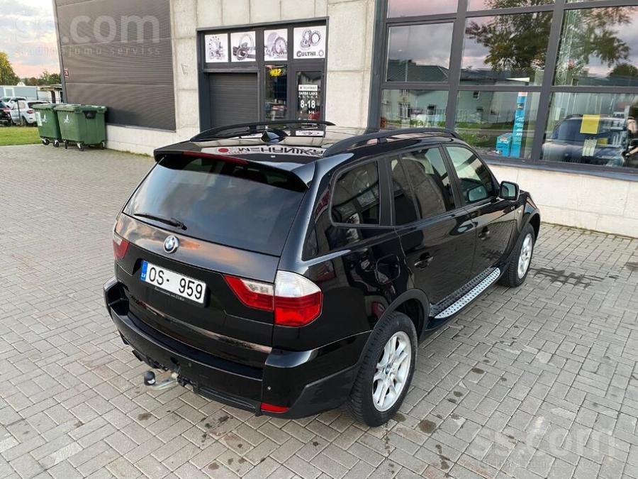 Melns BMW X3 2006 Cēsis, ar dzinēja tilpumu 2.00 L un nobraukumu 262 tūkst. km par 5999 €, foto 10 vietnē AUTOMOTO.COM.LV