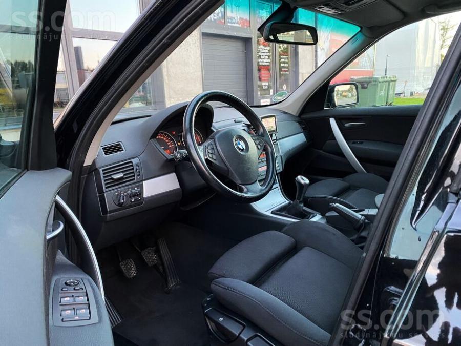 Melns BMW X3 2006 Cēsis, ar dzinēja tilpumu 2.00 L un nobraukumu 262 tūkst. km par 5999 €, foto 19 vietnē AUTOMOTO.COM.LV