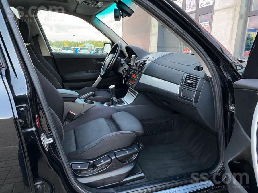 Melns BMW X3 2006 Cēsis, ar dzinēja tilpumu 2.00 L un nobraukumu 262 tūkst. km par 5999 €, foto 21 vietnē AUTOMOTO.COM.LV