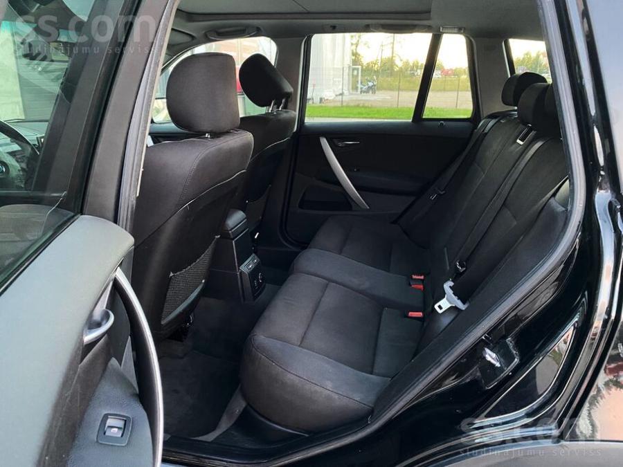 Melns BMW X3 2006 Cēsis, ar dzinēja tilpumu 2.00 L un nobraukumu 262 tūkst. km par 5999 €, foto 23 vietnē AUTOMOTO.COM.LV