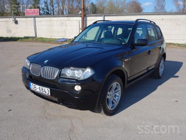 Melns BMW X3 2007 Rīga, ar dzinēja tilpumu 2.00 L un nobraukumu 0 tūkst. km par 5150 €, foto 1 vietnē AUTOMOTO.COM.LV