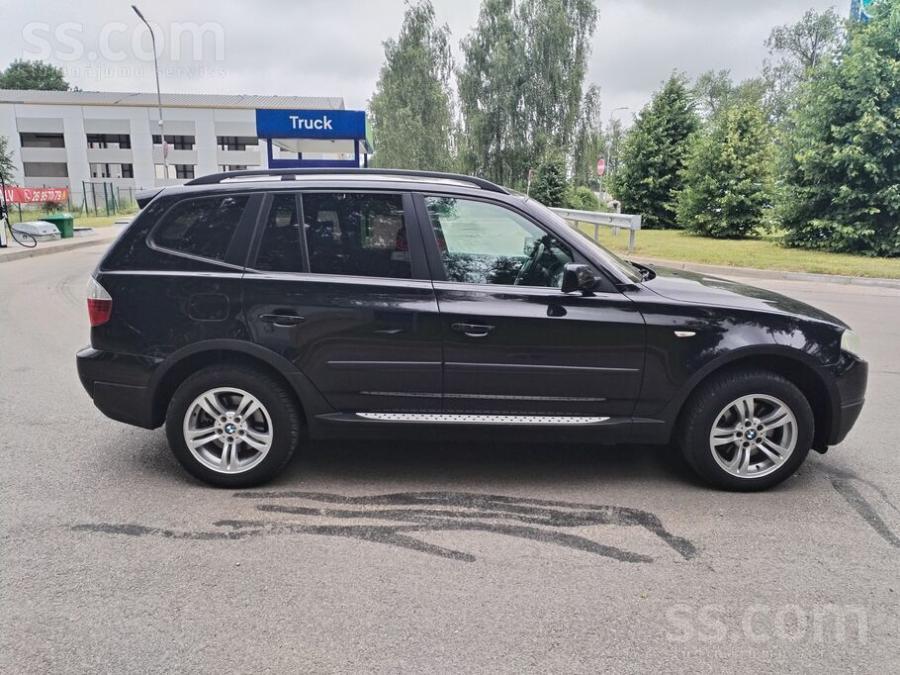 Black BMW X3 2007 in Riga, with an engine capacity of 2.00 L and mileage of 240 thousand km for 4800 €, photo 6 on AUTOMOTO.COM.LV
