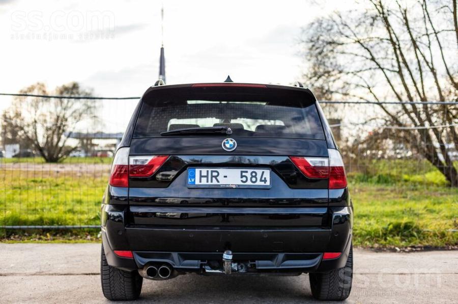 Black BMW X3 2007 in Riga, with an engine capacity of 3.00 L and mileage of 363 thousand km for 6490 €, photo 8 on AUTOMOTO.COM.LV