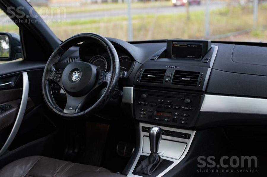 Black BMW X3 2007 in Riga, with an engine capacity of 3.00 L and mileage of 363 thousand km for 6490 €, photo 23 on AUTOMOTO.COM.LV