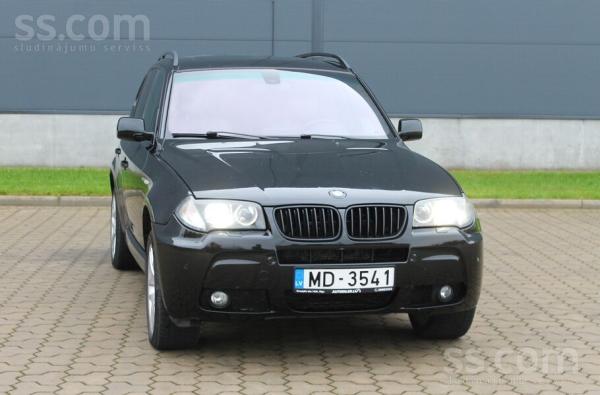 Black BMW X3 2007 in Riga, with an engine capacity of 3.00 L and mileage of 0 thousand km for 5990 €, photo 4 on AUTOMOTO.COM.LV