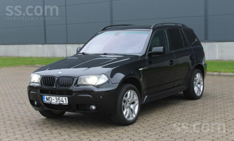 Black BMW X3 2007 in Riga, with an engine capacity of 3.00 L and mileage of 0 thousand km for 5990 €, photo 5 on AUTOMOTO.COM.LV
