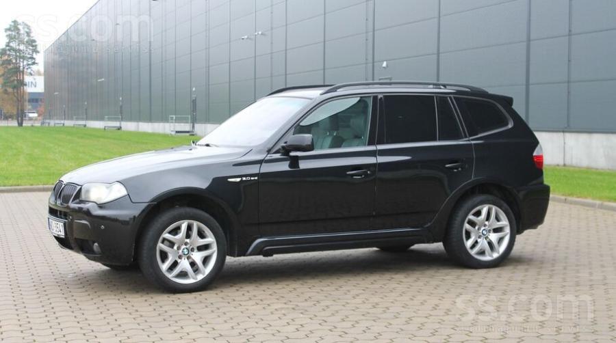 Black BMW X3 2007 in Riga, with an engine capacity of 3.00 L and mileage of 0 thousand km for 5990 €, photo 6 on AUTOMOTO.COM.LV