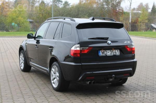 Black BMW X3 2007 in Riga, with an engine capacity of 3.00 L and mileage of 0 thousand km for 5990 €, photo 8 on AUTOMOTO.COM.LV