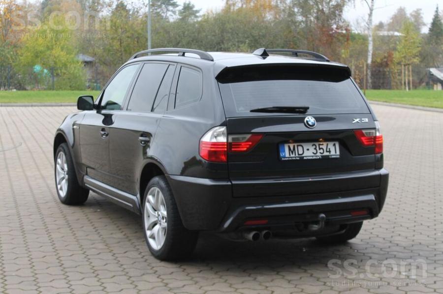 Black BMW X3 2007 in Riga, with an engine capacity of 3.00 L and mileage of 0 thousand km for 5990 €, photo 8 on AUTOMOTO.COM.LV