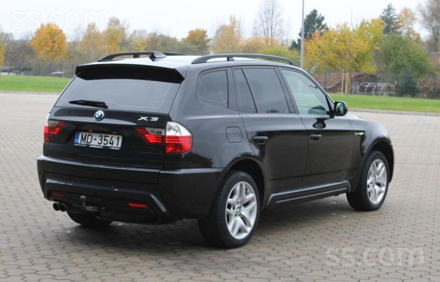 Black BMW X3 2007 in Riga, with an engine capacity of 3.00 L and mileage of 0 thousand km for 5990 €, photo 9 on AUTOMOTO.COM.LV