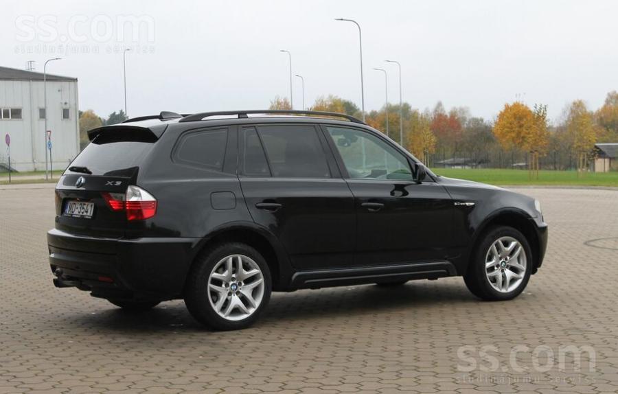 Black BMW X3 2007 in Riga, with an engine capacity of 3.00 L and mileage of 0 thousand km for 5990 €, photo 10 on AUTOMOTO.COM.LV