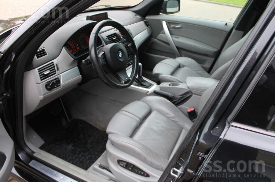 Black BMW X3 2007 in Riga, with an engine capacity of 3.00 L and mileage of 0 thousand km for 5990 €, photo 16 on AUTOMOTO.COM.LV
