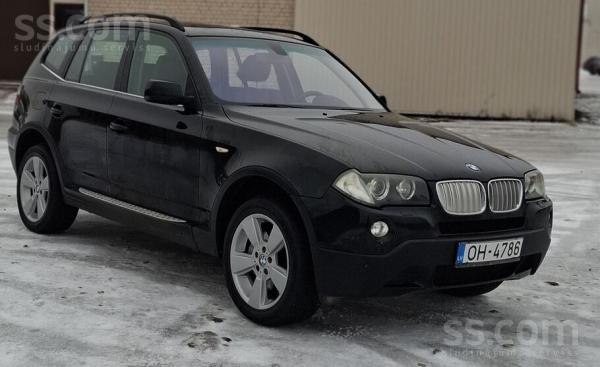 Black BMW X3 2007 in Rezekne, with an engine capacity of 3.00 L and mileage of 0 thousand km for 4150 €, photo 2 on AUTOMOTO.COM.LV