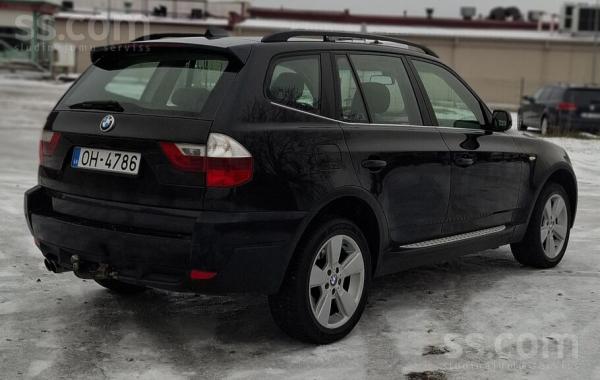 Black BMW X3 2007 in Rezekne, with an engine capacity of 3.00 L and mileage of 0 thousand km for 4150 €, photo 3 on AUTOMOTO.COM.LV