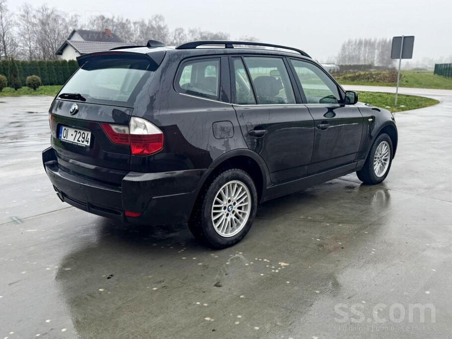 Black BMW X3 2007 in Bauska, with an engine capacity of 3.00 L and mileage of 306 thousand km for 5800 €, photo 4 on AUTOMOTO.COM.LV
