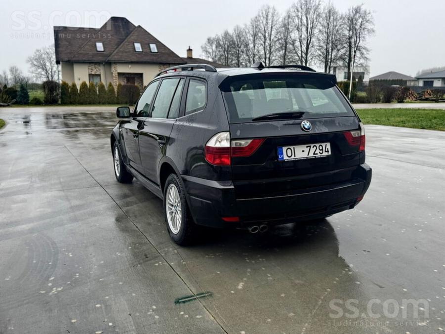 Black BMW X3 2007 in Bauska, with an engine capacity of 3.00 L and mileage of 306 thousand km for 5800 €, photo 6 on AUTOMOTO.COM.LV
