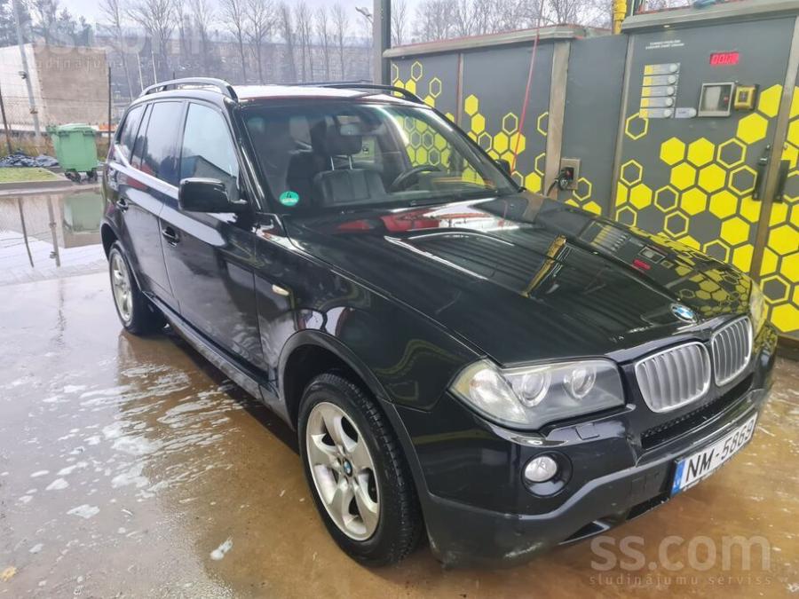 Black BMW X3 2007 in Riga, with an engine capacity of 3.00 L and mileage of 248 thousand km for 4100 €, photo 2 on AUTOMOTO.COM.LV