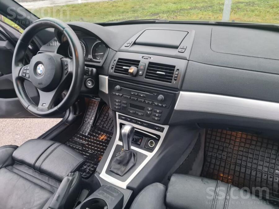 Black BMW X3 2007 in Riga, with an engine capacity of 3.00 L and mileage of 248 thousand km for 4100 €, photo 7 on AUTOMOTO.COM.LV
