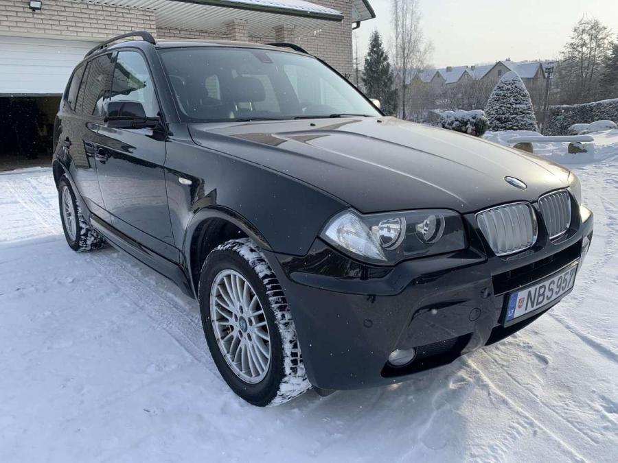 Black BMW X3 2007 in Alytus, with an engine capacity of 2.00 L and mileage of 211 thousand km for 6300 €, photo 2 on AUTOMOTO.COM.LV