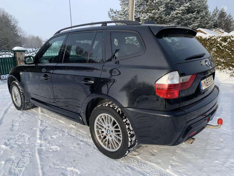 Black BMW X3 2007 in Alytus, with an engine capacity of 2.00 L and mileage of 211 thousand km for 6300 €, photo 3 on AUTOMOTO.COM.LV