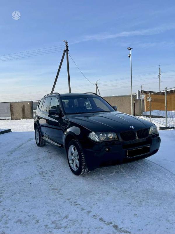 Black BMW X3 2007 in Utena, with an engine capacity of 2.00 L and mileage of 269 thousand km for 4950 €, photo 1 on AUTOMOTO.COM.LV