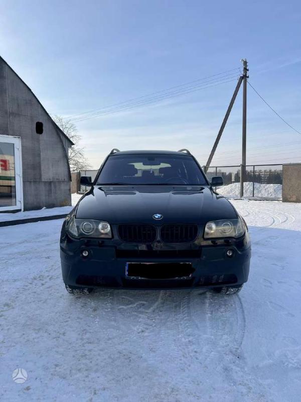 Black BMW X3 2007 in Utena, with an engine capacity of 2.00 L and mileage of 269 thousand km for 4950 €, photo 2 on AUTOMOTO.COM.LV