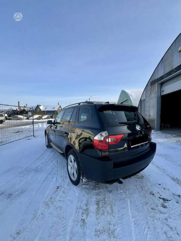 Black BMW X3 2007 in Utena, with an engine capacity of 2.00 L and mileage of 269 thousand km for 4950 €, photo 5 on AUTOMOTO.COM.LV