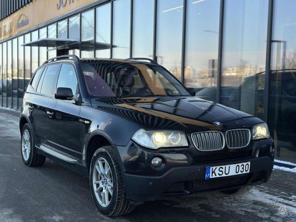 Black BMW X3 2007 in Vilnius, with an engine capacity of 2.99 L and mileage of 313 thousand km for 3650 €, photo 6 on AUTOMOTO.COM.LV