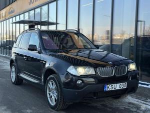 Black BMW X3 2007 in Vilnius, with an engine capacity of 2.99 L and mileage of 313 thousand km for 3650 €, photo 6 on AUTOMOTO.COM.LV