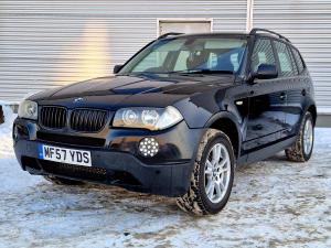 Melns BMW X3 2007 Viļņa, ar dzinēja tilpumu 2.00 L un nobraukumu 135 tūkst. km par 1990 €, foto  vietnē AUTOMOTO.COM.LV