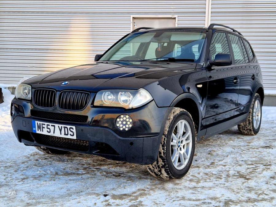 Black BMW X3 2007 in Vilnius, with an engine capacity of 2.00 L and mileage of 135 thousand km for 1990 €, photo 1 on AUTOMOTO.COM.LV