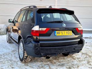 Black BMW X3 2007 in Vilnius, with an engine capacity of 2.00 L and mileage of 135 thousand km for 1990 €, photo 4 on AUTOMOTO.COM.LV
