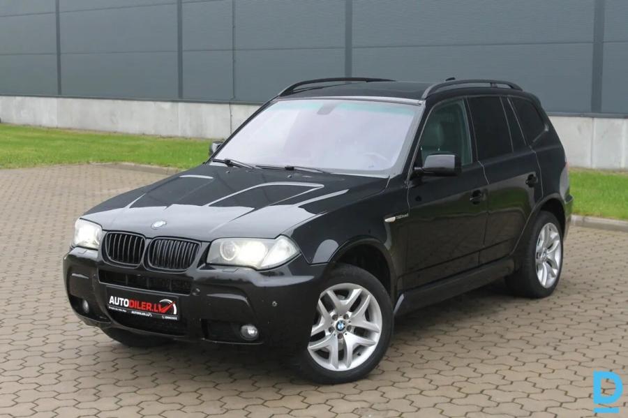 Black BMW X3 2007 in Riga, with an engine capacity of 3.00 L and mileage of 386 thousand km for 5950 €, photo 1 on AUTOMOTO.COM.LV