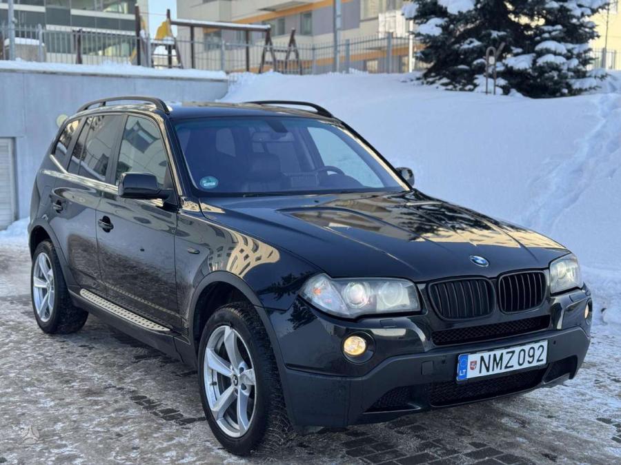 Black BMW X3 2007 in Vilnius, with an engine capacity of 2.99 L and mileage of 240 thousand km for 5297 €, photo 1 on AUTOMOTO.COM.LV