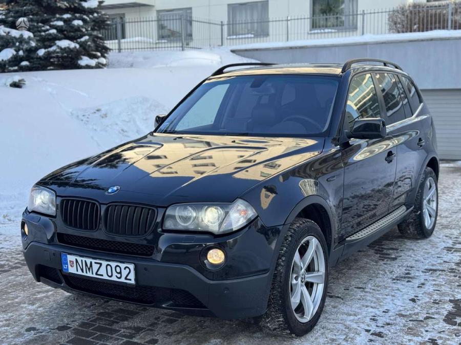 Black BMW X3 2007 in Vilnius, with an engine capacity of 2.99 L and mileage of 240 thousand km for 5297 €, photo 3 on AUTOMOTO.COM.LV