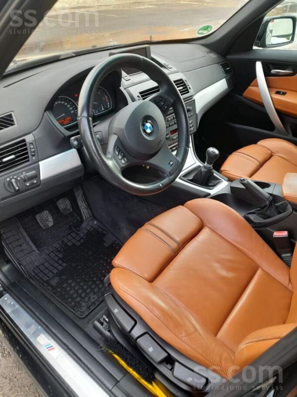 Melns BMW X3 2007 Bauska, ar dzinēja tilpumu 2.00 L un nobraukumu 284 tūkst. km par 6250 €, foto 9 vietnē AUTOMOTO.COM.LV