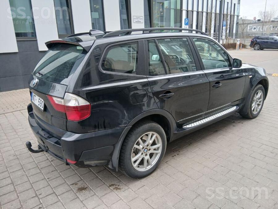 Melns BMW X3 2007 Jūrmala, ar dzinēja tilpumu 2.50 L un nobraukumu 0 tūkst. km par 3300 €, foto 4 vietnē AUTOMOTO.COM.LV