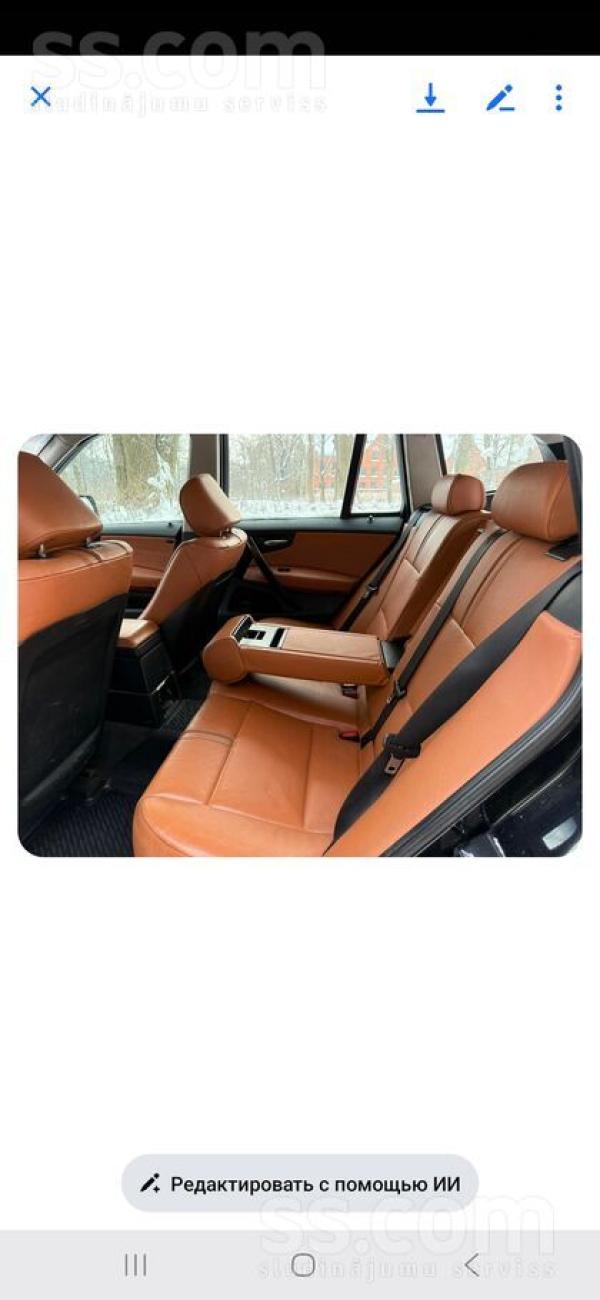 Melns BMW X3 2007 Jūrmala, ar dzinēja tilpumu 2.50 L un nobraukumu 0 tūkst. km par 3300 €, foto 9 vietnē AUTOMOTO.COM.LV