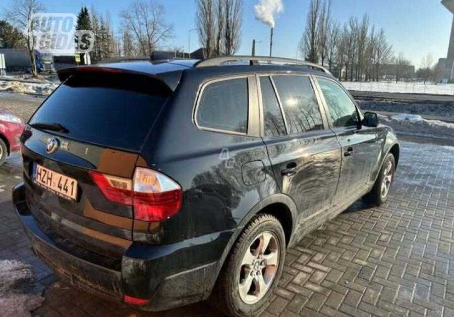 Black BMW X3 2007 in Kretinga, with an engine capacity of 2.00 L and mileage of 405 thousand km for 4000 €, photo 4 on AUTOMOTO.COM.LV