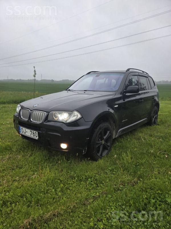 Black BMW X3 2007 in Ogre, with an engine capacity of 3.00 L and mileage of 360 thousand km for 5450 €, photo 1 on AUTOMOTO.COM.LV