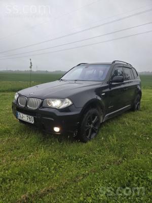 Melns BMW X3 2007 Ogre, ar dzinēja tilpumu 3.00 L un nobraukumu 360 tūkst. km par 5450 €, foto  vietnē AUTOMOTO.COM.LV