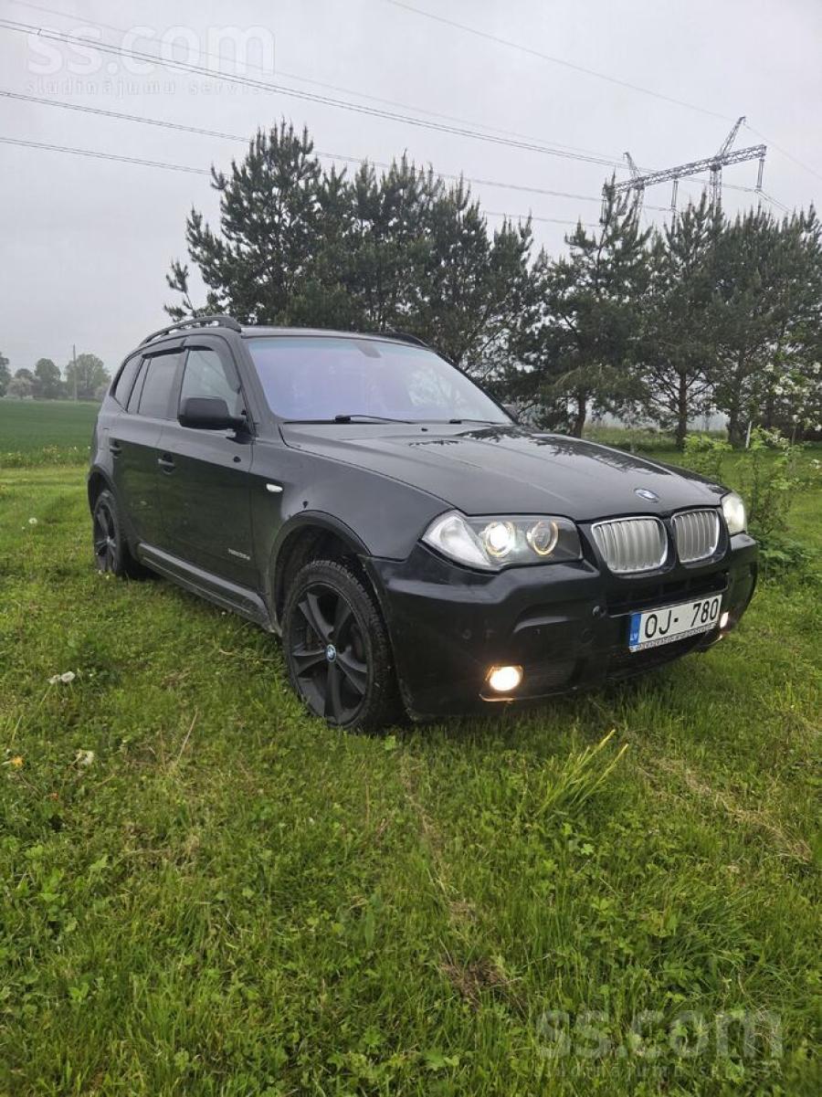 Black BMW X3 2007 in Ogre, with an engine capacity of 3.00 L and mileage of 360 thousand km for 5450 €, photo 3 on AUTOMOTO.COM.LV