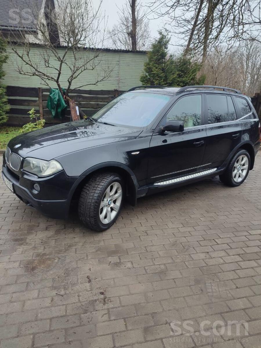 Black BMW X3 2007 in Ogre, with an engine capacity of 3.00 L and mileage of 349 thousand km for 4998 €, photo 1 on AUTOMOTO.COM.LV