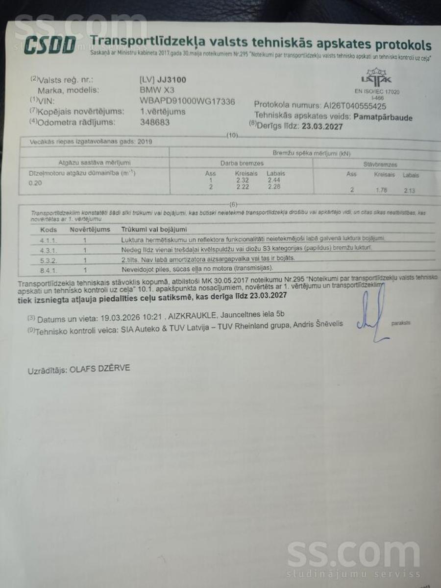 Black BMW X3 2007 in Ogre, with an engine capacity of 3.00 L and mileage of 349 thousand km for 4998 €, photo 3 on AUTOMOTO.COM.LV