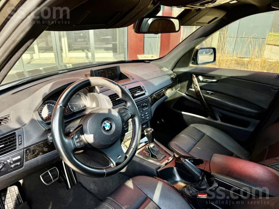 Black BMW X3 2007 in Riga, with an engine capacity of 3.00 L and mileage of 252 thousand km for 4500 €, photo 15 on AUTOMOTO.COM.LV