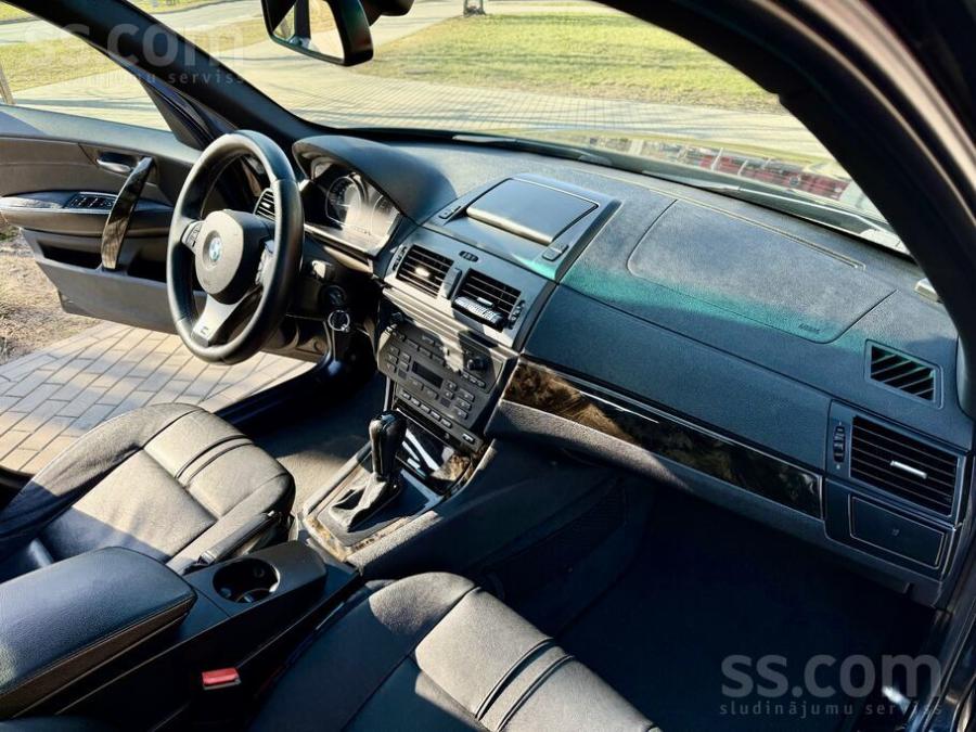 Black BMW X3 2007 in Riga, with an engine capacity of 3.00 L and mileage of 252 thousand km for 4500 €, photo 30 on AUTOMOTO.COM.LV